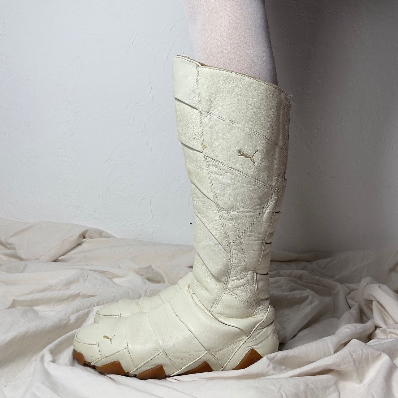 Puma × Vintage Puma vintage women’s knee high boots | Grailed