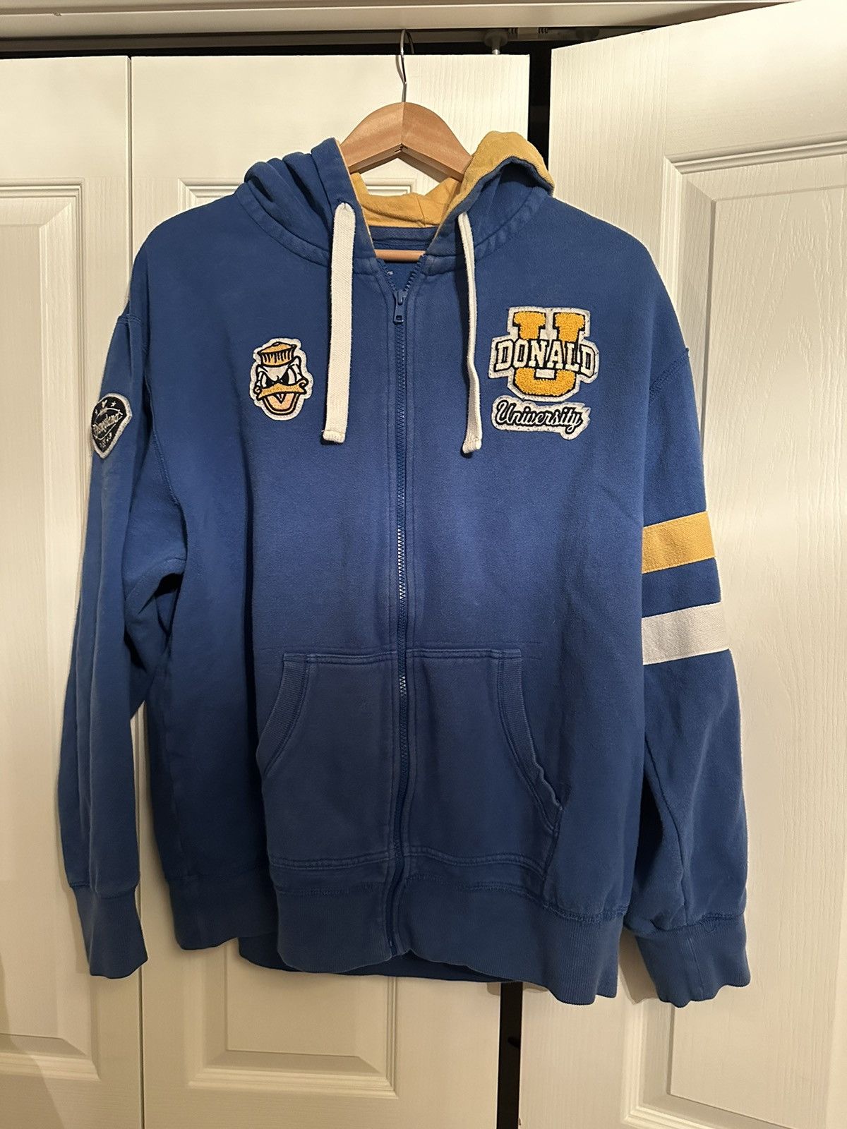 Disney Men's Disney Donald Duck University Full Zip Hoodie Varsity ...