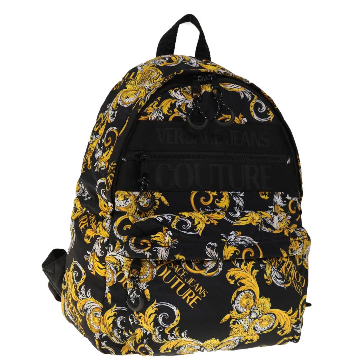Versace VERSACE Backpack Nylon Brown Yellow Auth bs11669 | Grailed