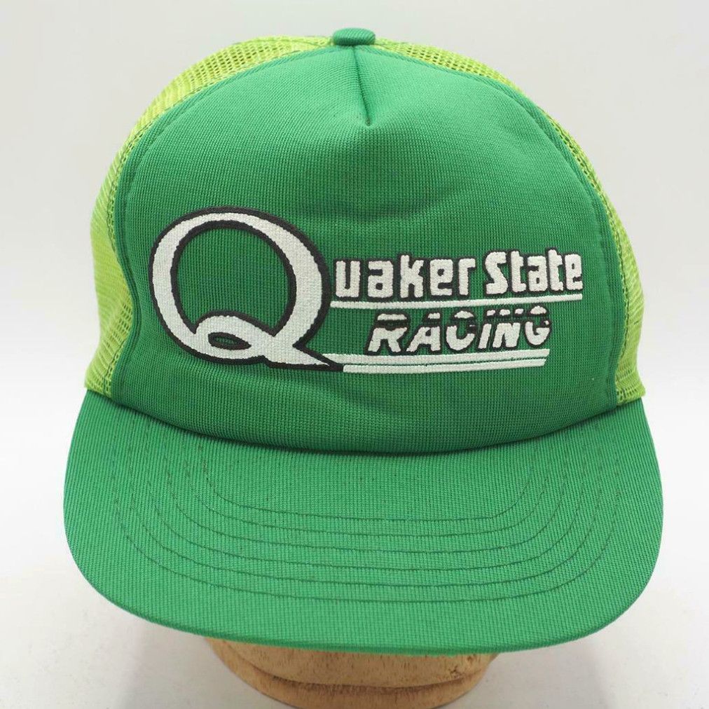 Vintage Racing Inspired Vintage Quaker State Adjustable Mesh Snapback ...