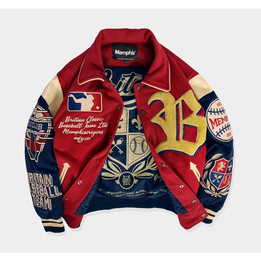 Varsity VARSITY JACKET - BRITAIN full embrodery | Grailed