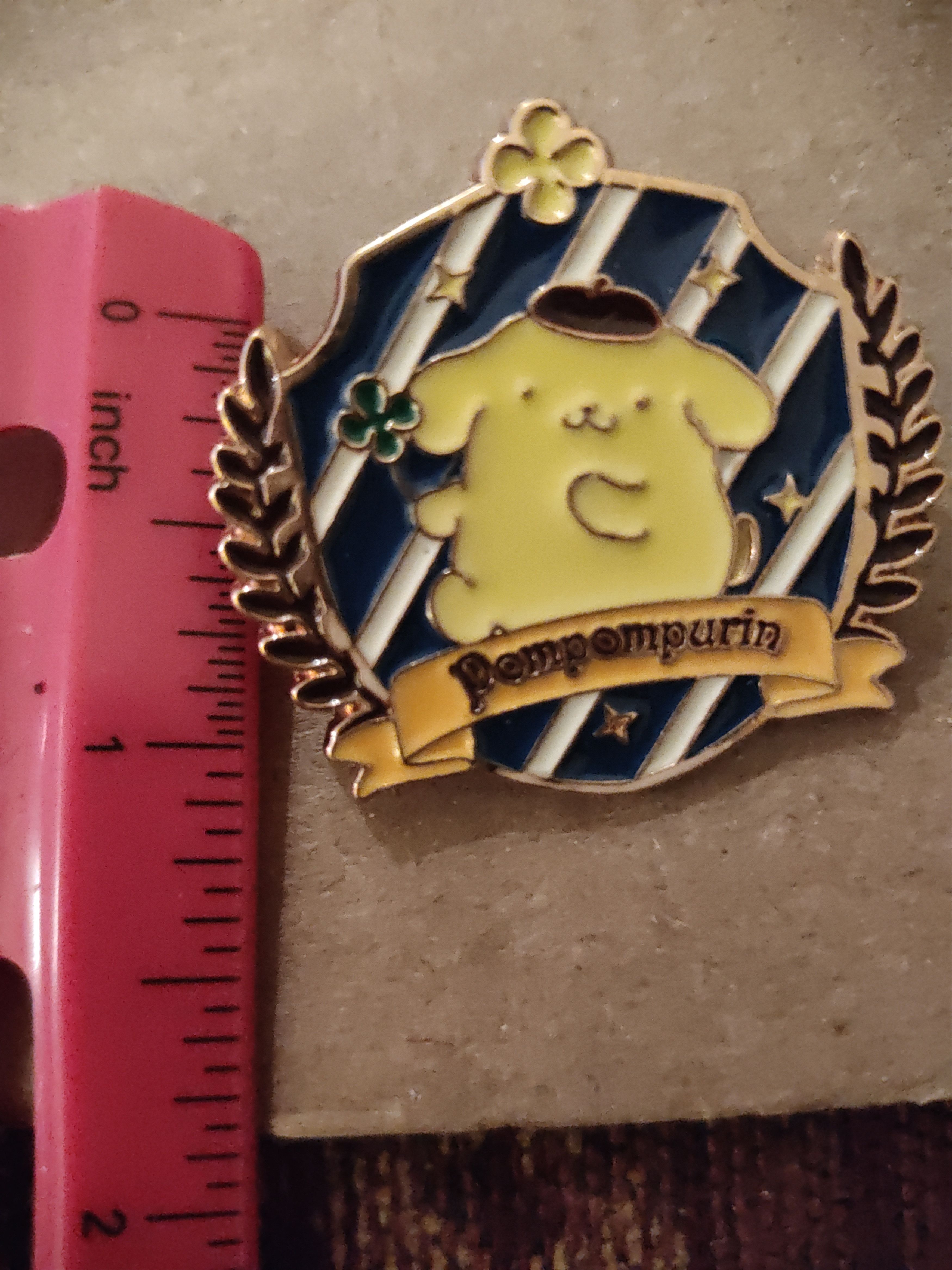 Pins Sanrio Pin - Pompompurin In A Badge - NEW | Grailed