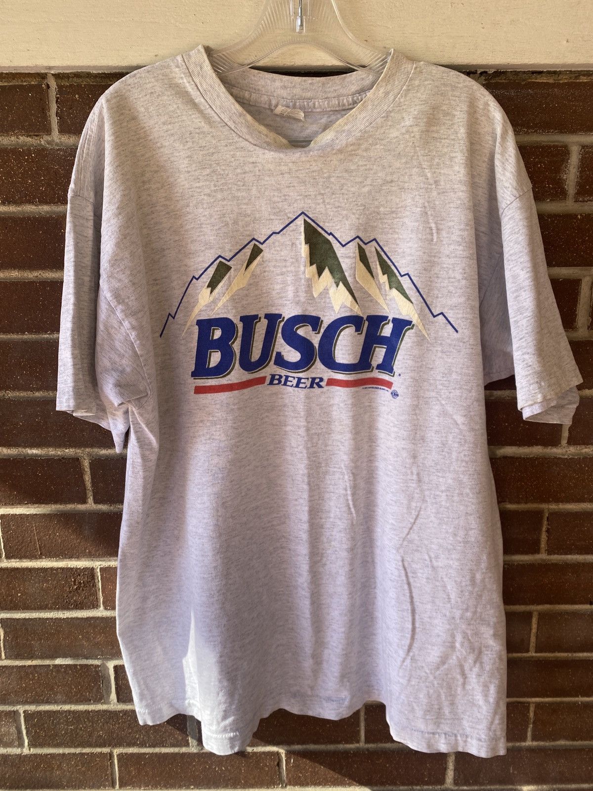 Vintage Vintage 90s Busch Beer Logo Graphic Tee | Grailed