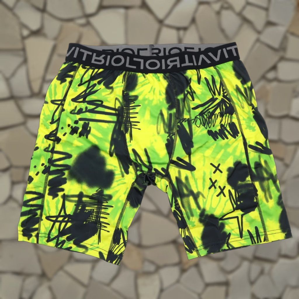 Vintage Vitriol Men’s Medium (32/33) Boxer Briefs Green & Yellow ...