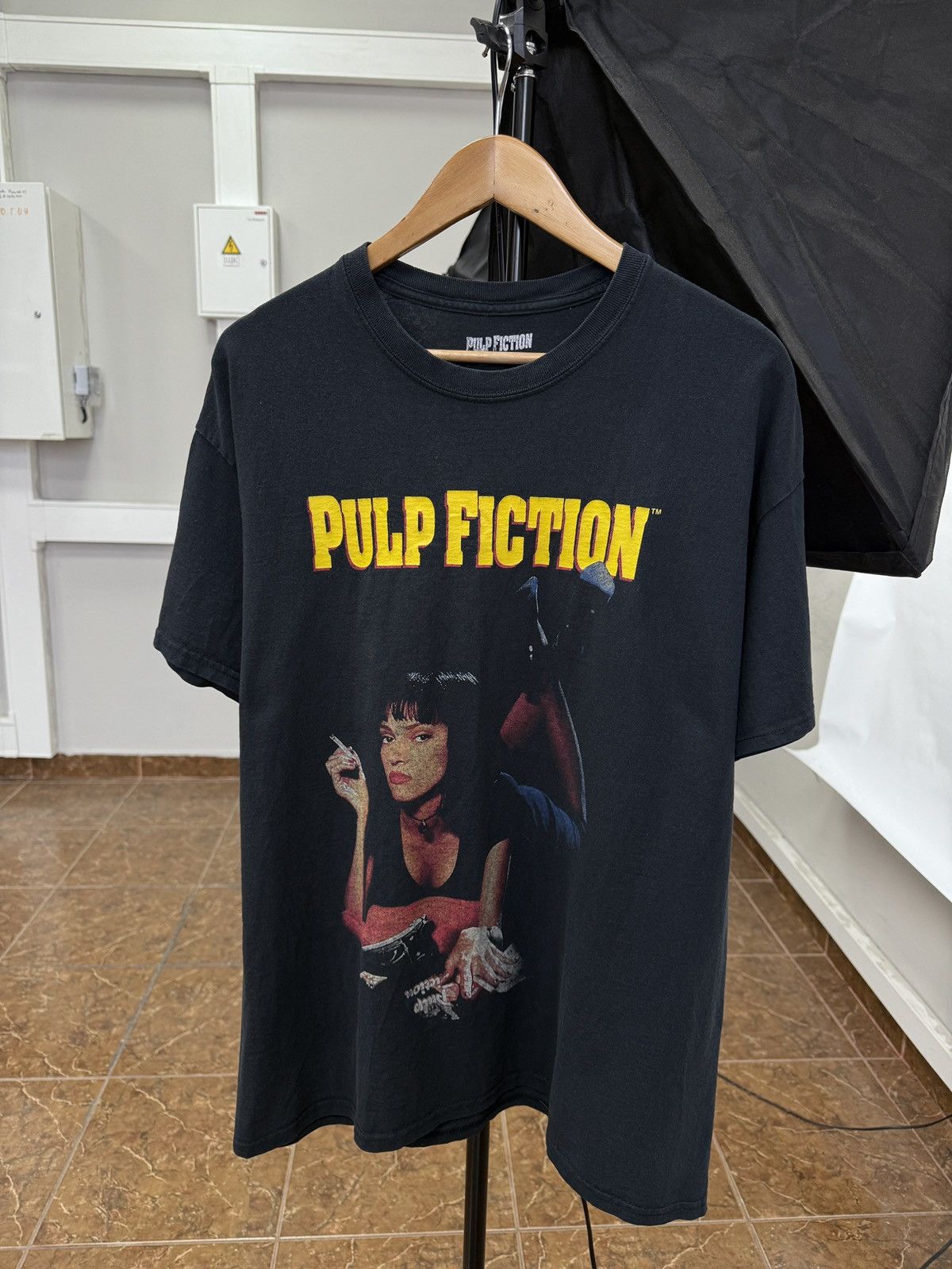 Vintage 🇺🇸 Vintage Pulp Fiction Smoking Thurman Quentin Tarantino Tee ...