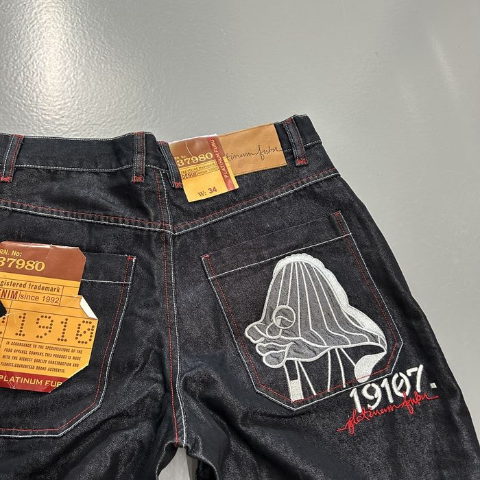 Fubu Crazy vintage y2k FUBU black baggy jnco style jort character | Grailed