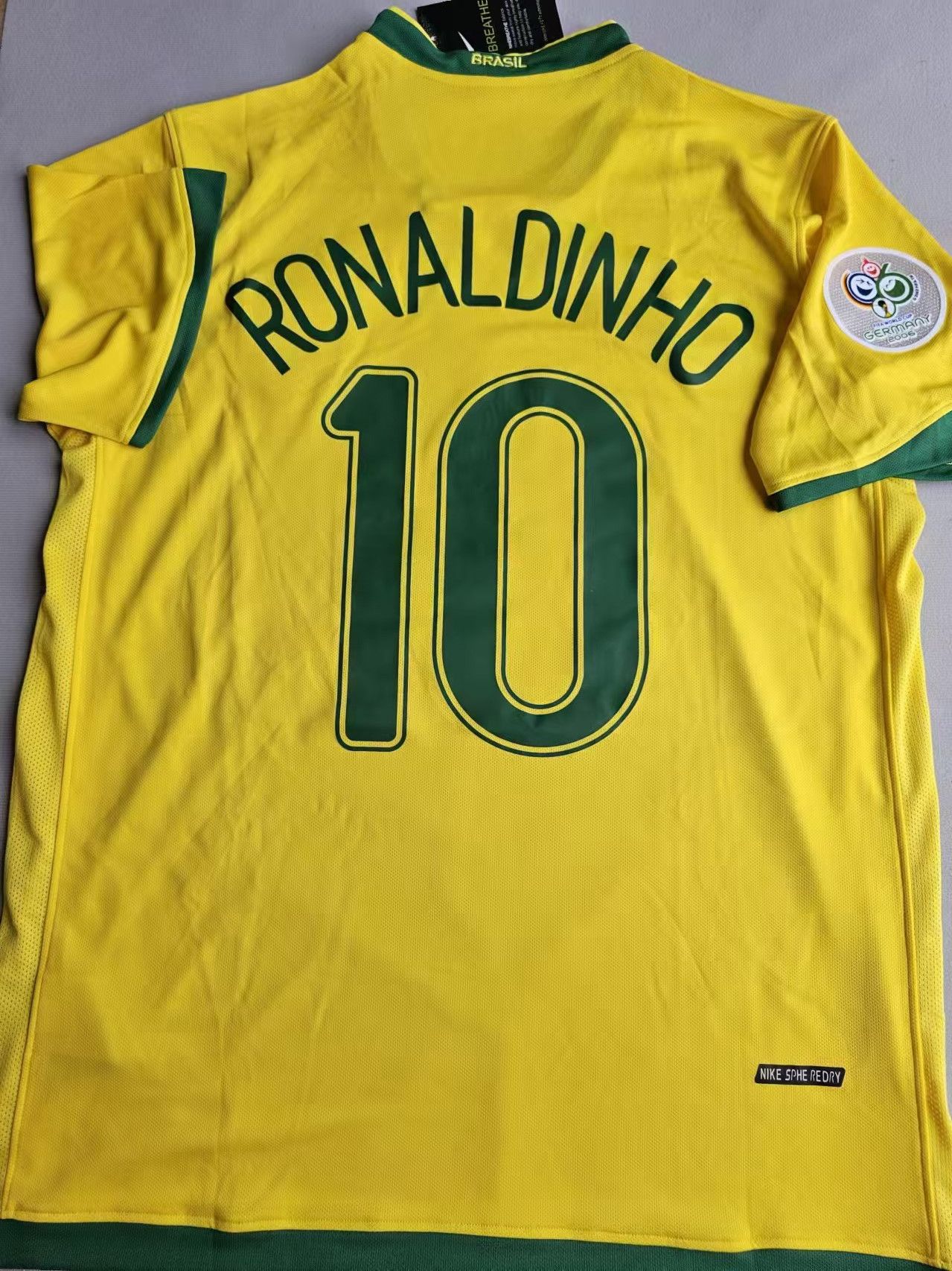 Fifa World Cup 2006 Brazil 10 Ronaldinho Jersey Home | Grailed