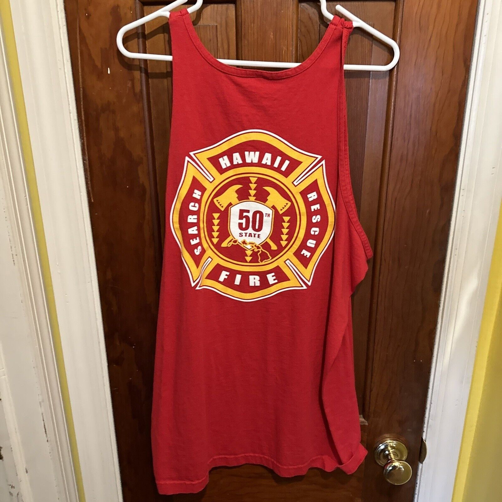 Other Firefighter Hawaii Fire Search And Rescue Tank Top Size L | Grailed