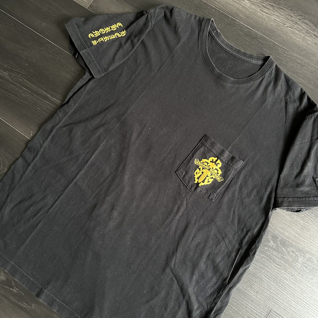 Chrome Hearts Chrome Hearts Yellow Dagger Logo T Shirt | Grailed