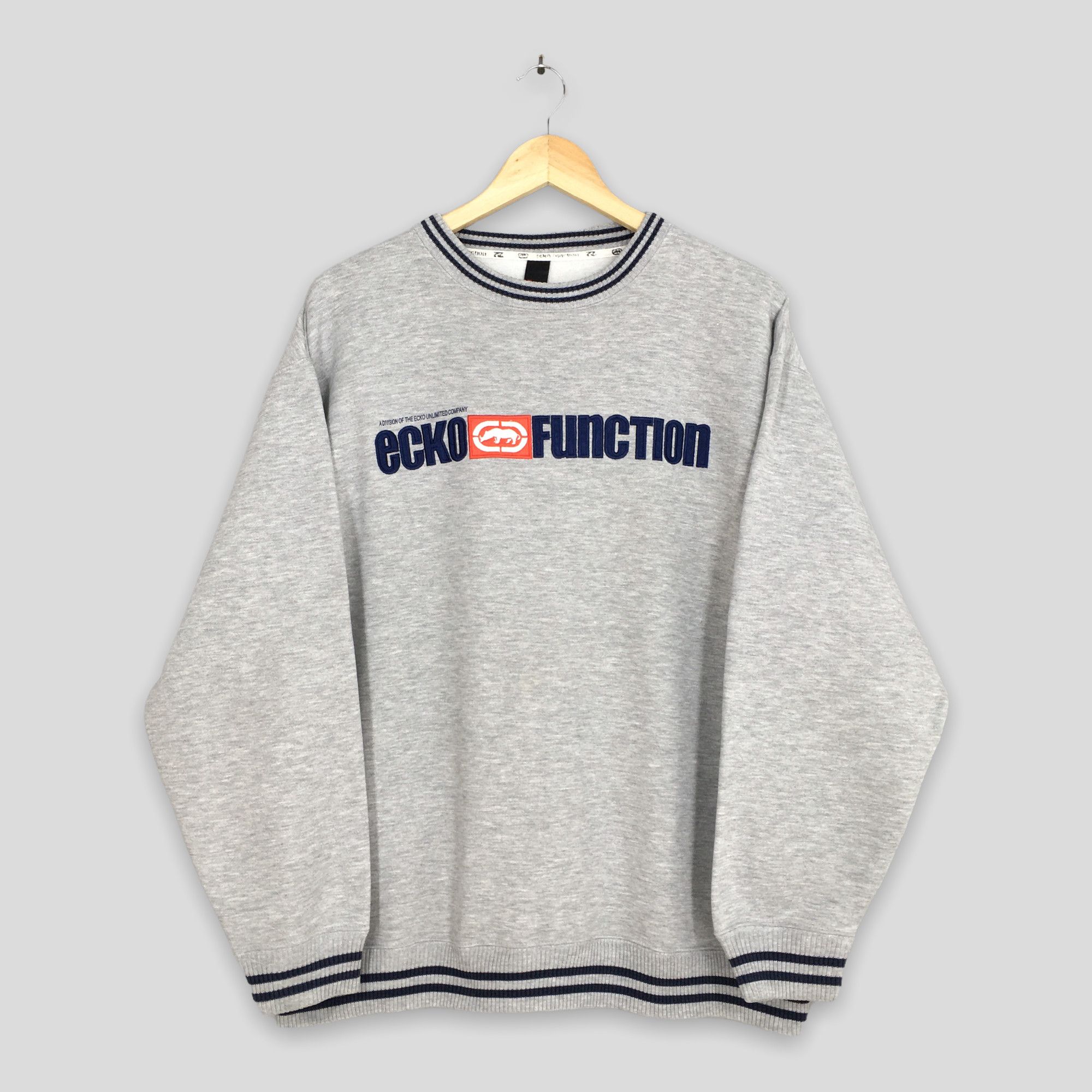 Ecko Unltd. × Vintage Vintage Ecko Function Gray Sweatshirt Large | Grailed