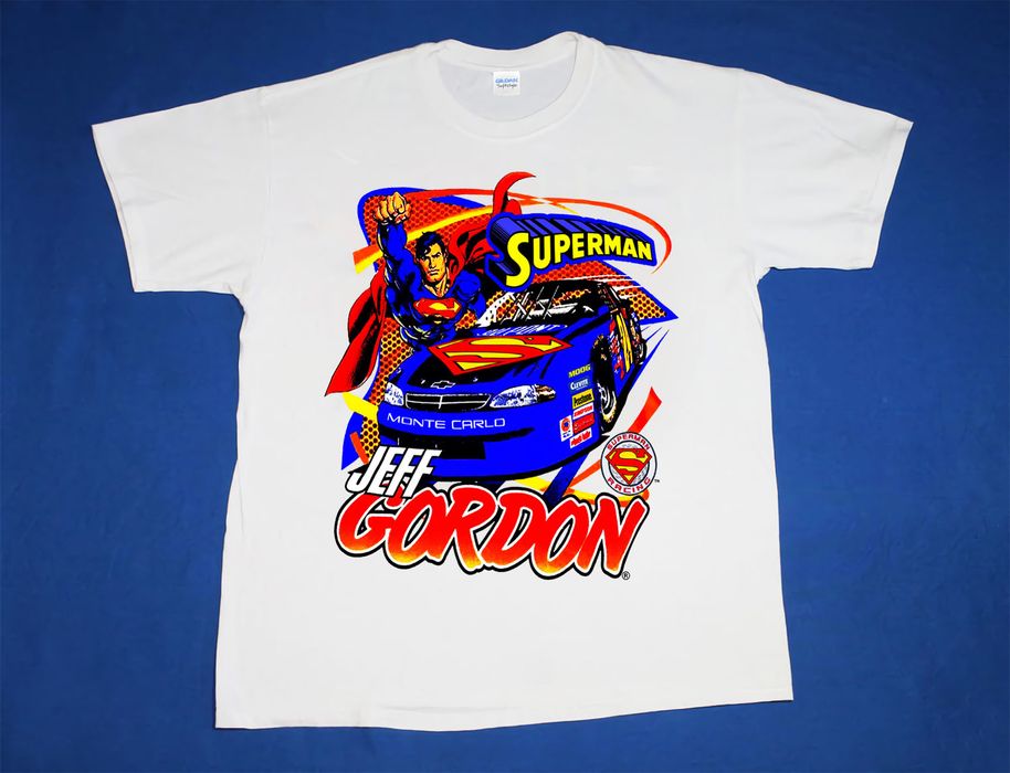 NASCAR Jeff Gordon Nascar Superman T-Shirt | Grailed