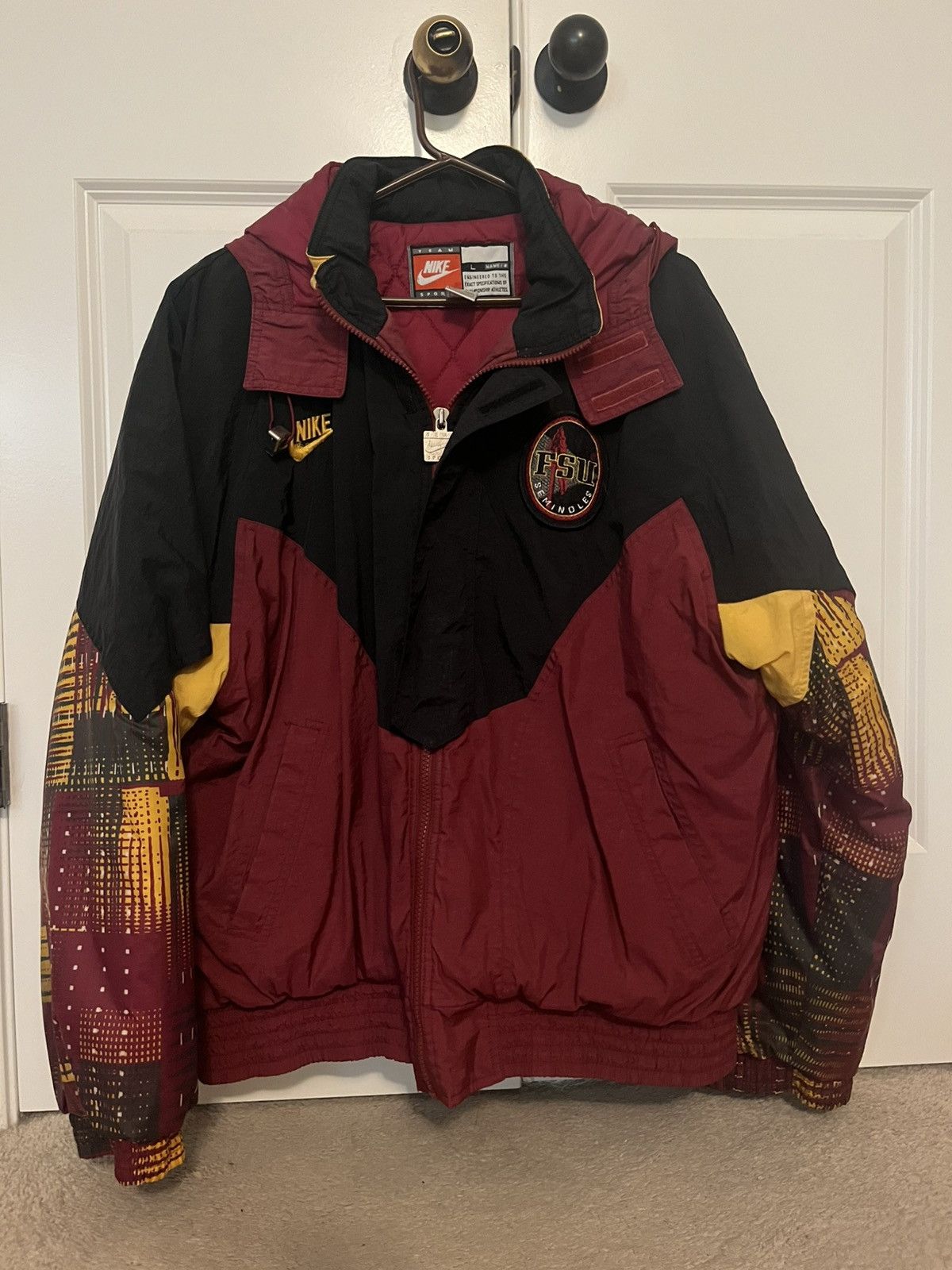 Nike Vintage 90s Nike FSU Seminoles Jacket Windbreaker Big Logo | Grailed