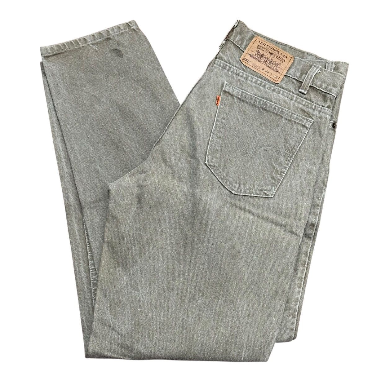 Levi's Levi’s Orange Tab 550 USA 90s Denim Olive Green 36x32 90s | Grailed