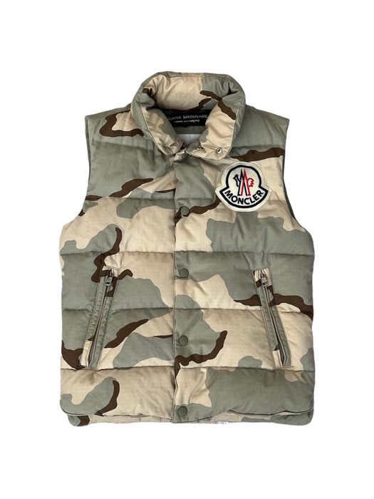Junya Watanabe 2006 Moncler x Junya Watanabe CDG Camouflage Puffer Vest ...