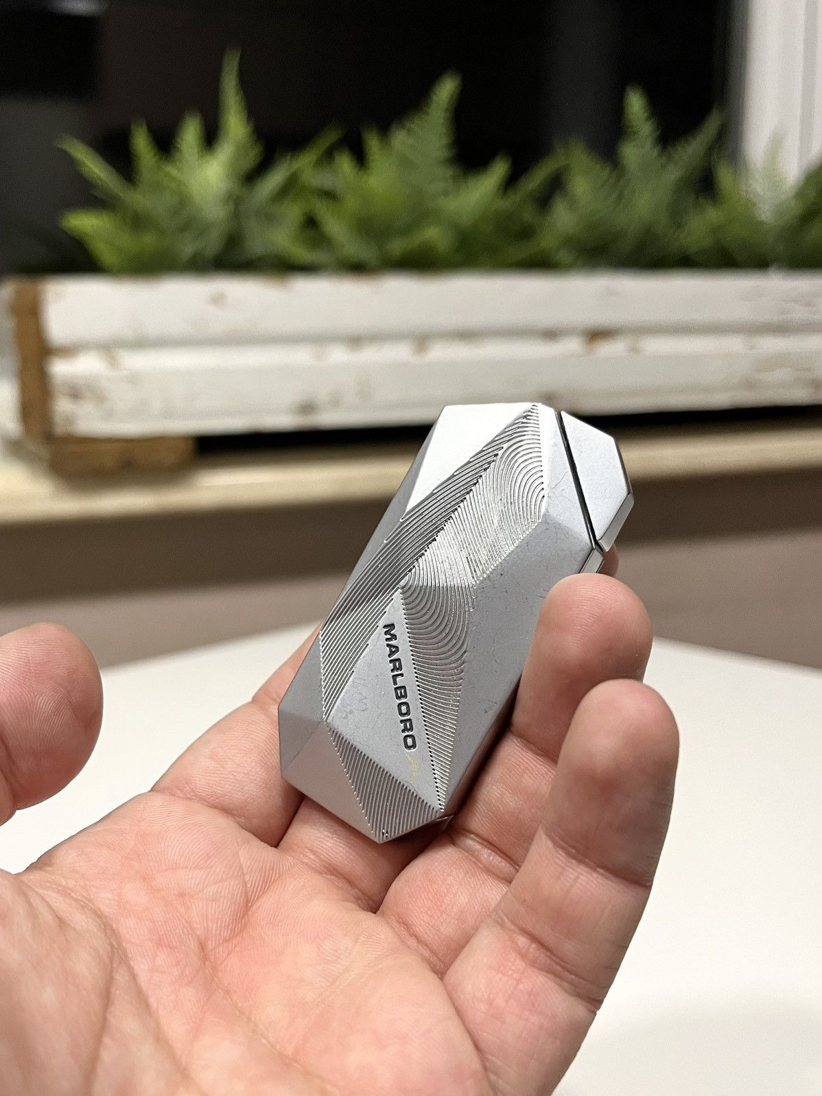 Vintage Y2K GEOMETRIC MARLBORO METAL PUNK ROCK LIGHTER CHROME HEARTS ...