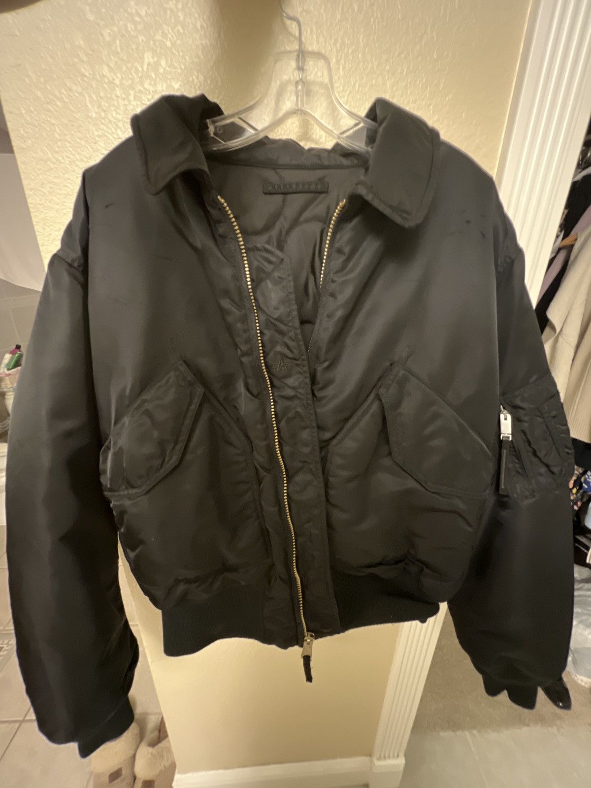 Alpha Industries AW17 "NAOMI AVE." Nylon Flight Bomber Jacket | Grailed