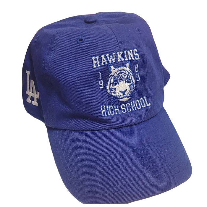 MLB Dodgers x Hawkins High School Stranger Things baseball hat | Grailed