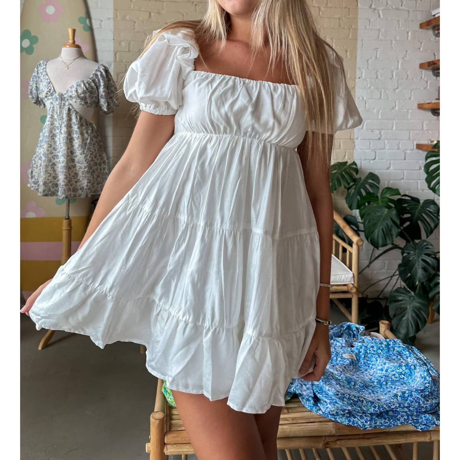 Designer COTTON CANDY Isabelle Babydoll Dress In White | Grailed