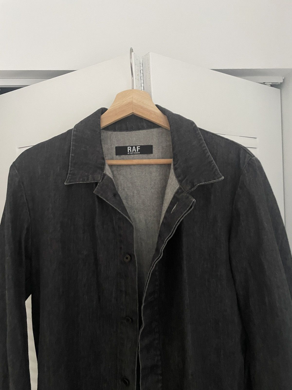 Raf by Raf Simons Raf by RAF Simons SS06 Long Denim Jacket | Grailed