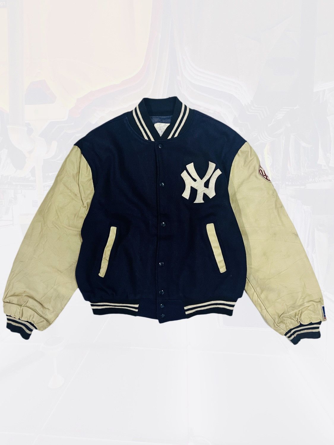 Vintage Vintage New York Yankees Old School Varsity Jacket | Grailed