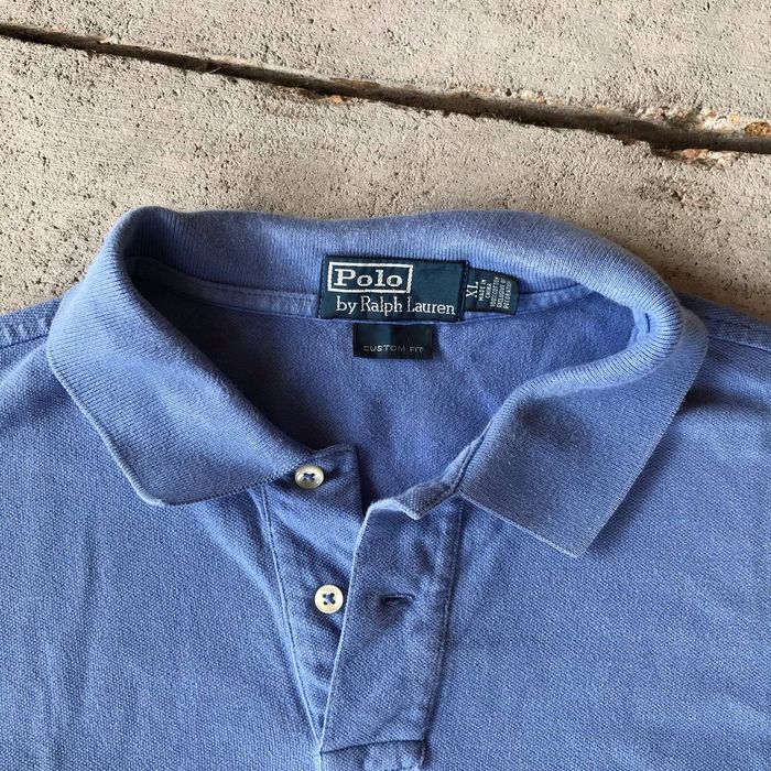 Polo Ralph Lauren Vintage 90's Polo Ralph Lauren Blue Polo Shirt | Grailed