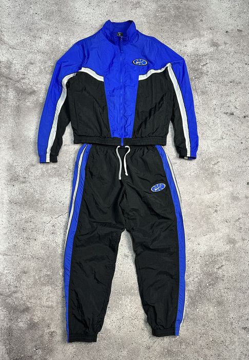 Nike Vintage Nike Tracksuit Nylon Jacket Pants Set Y2K Drill 90s | Grailed