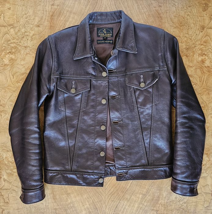 High Large Leathers Type 3 Horsehide Broken Arrow Trucker Jacket | Grailed