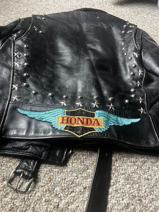 Honda Vintage leather Jacket | Grailed