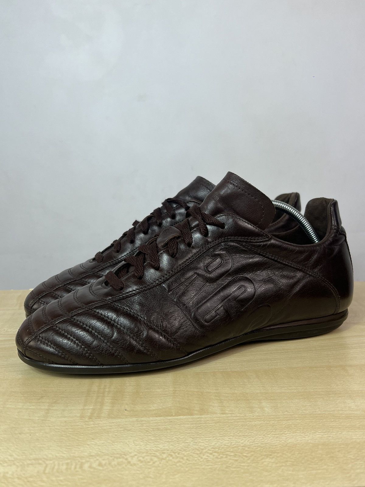 Dirk Bikkembergs Dirk Bikkembergs Dark Brown Leather Low Football ...