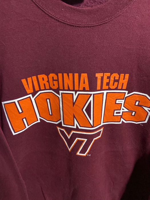 Vintage Vintage Virginia Tech Hokies football Sweatshirt 90s | Grailed
