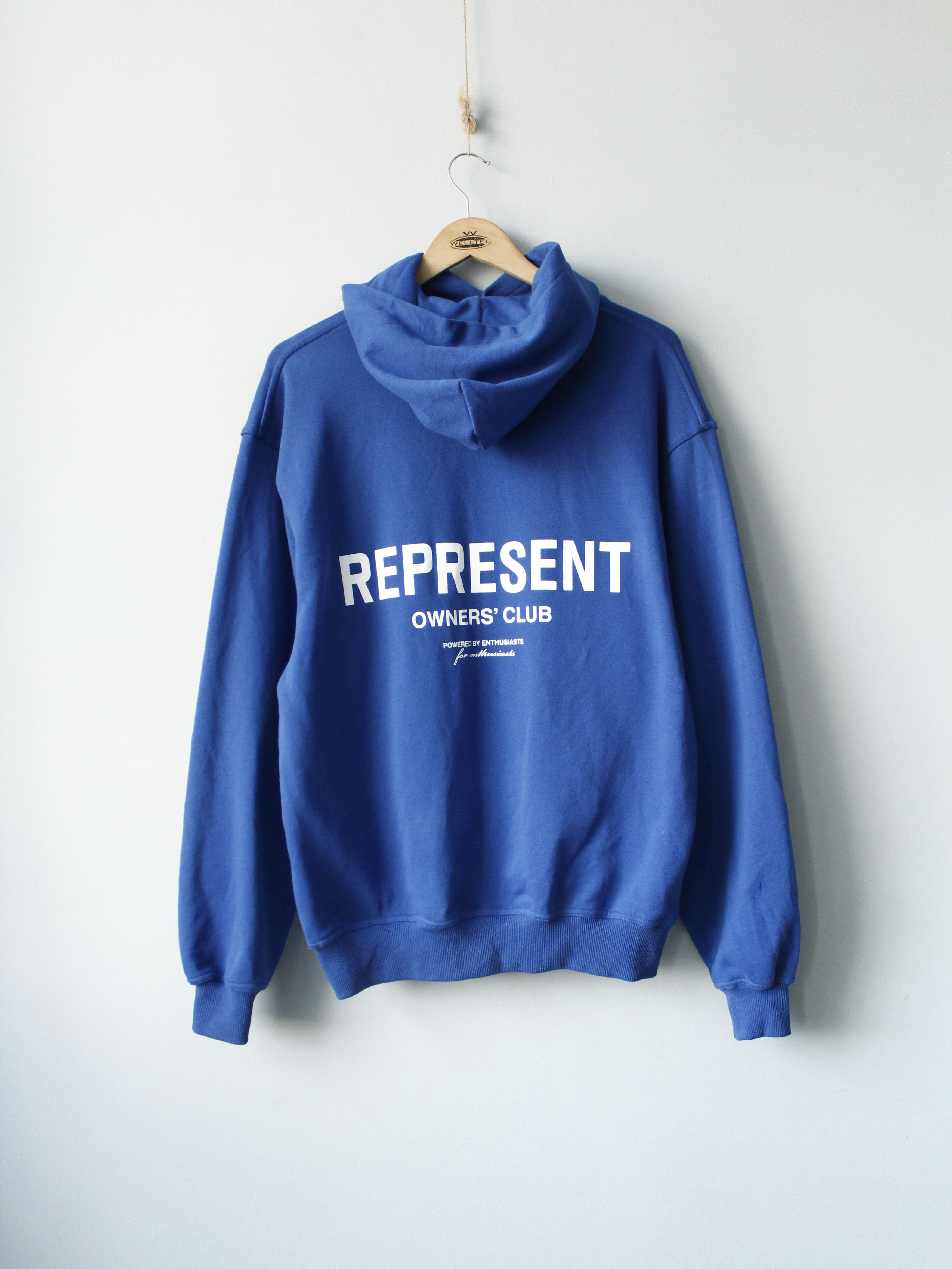 Represent Clo. REPRESENT OWNERS CLUB BIG LOGO OVERSIZE HOODIE BLUE L ...