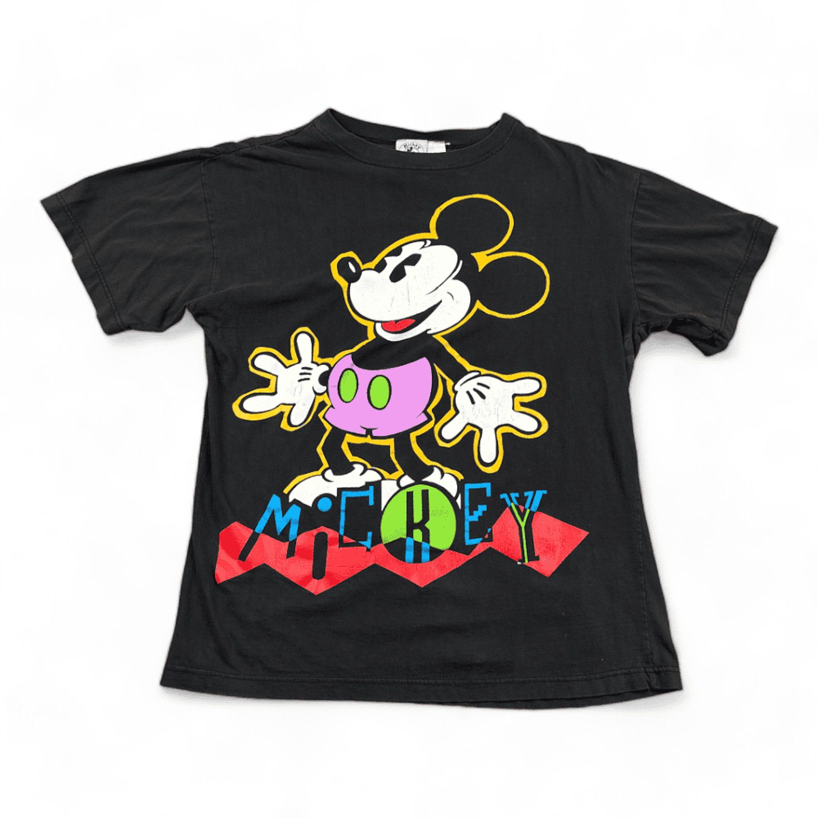 Vintage Vintage Mickey Mouse Shirt 90s Walt Disney Cartoon Spell Out 3003