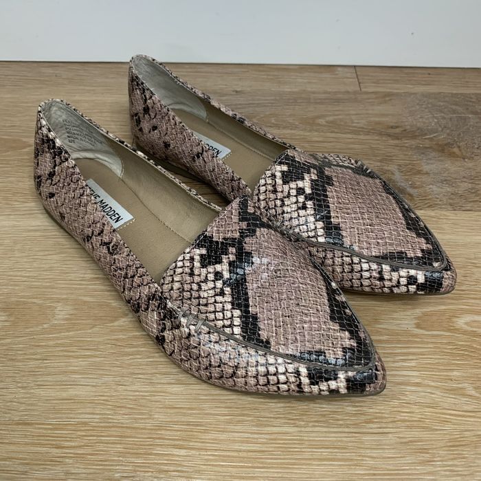 Steve Madden Steve Madden Pointed Toe Snake Skin Loafers | Grailed Steve Madden Steve Madden Pointed Toe Snake Skin Loafers | Grailed