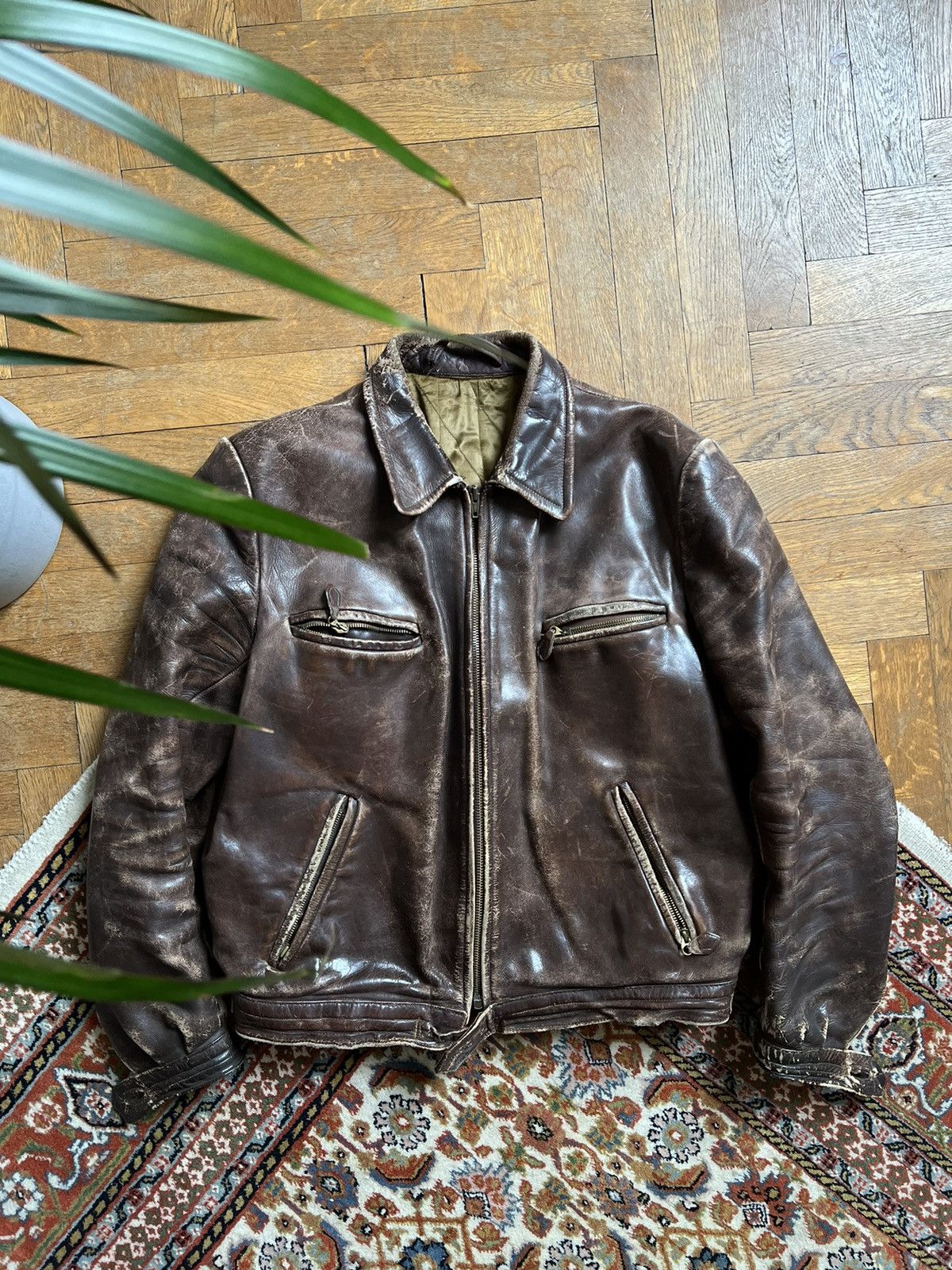 Vintage Vintage Very Rare Leather Jacket 60s | Grailed