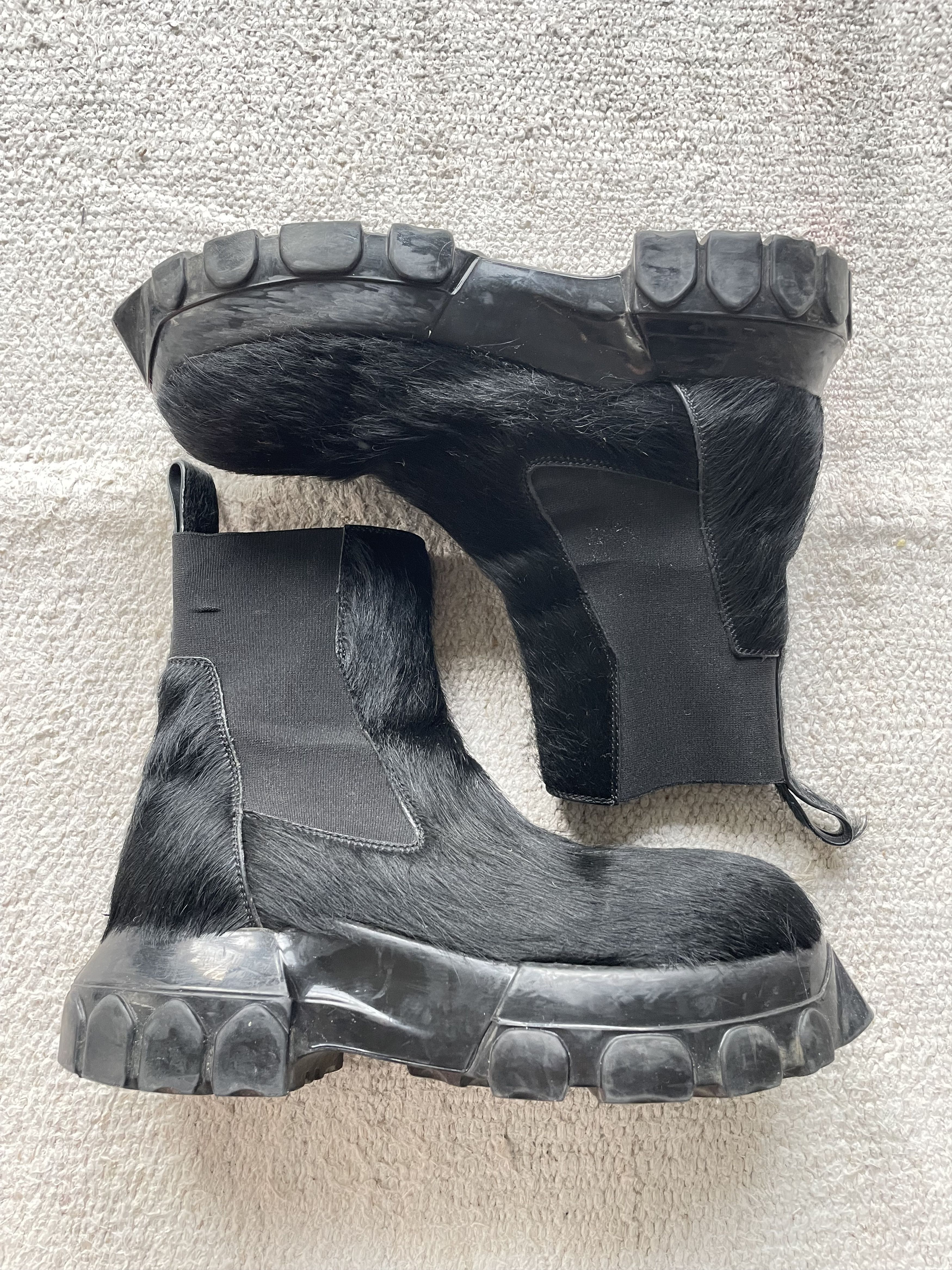 Rick Owens Rick Owens Tractor Pony Hair Beatle Boots Pull-on | Grailed