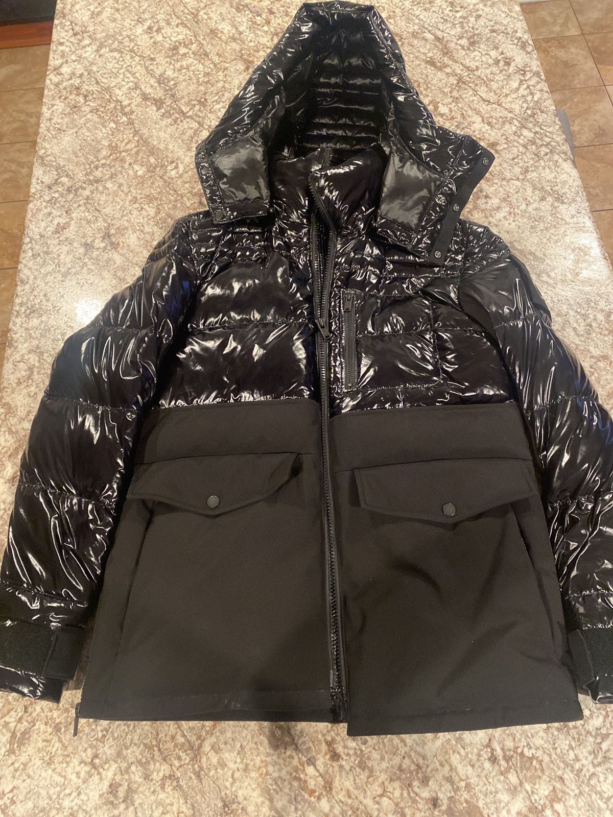 Moose Knuckles Moose knuckle shiny black coat | Grailed
