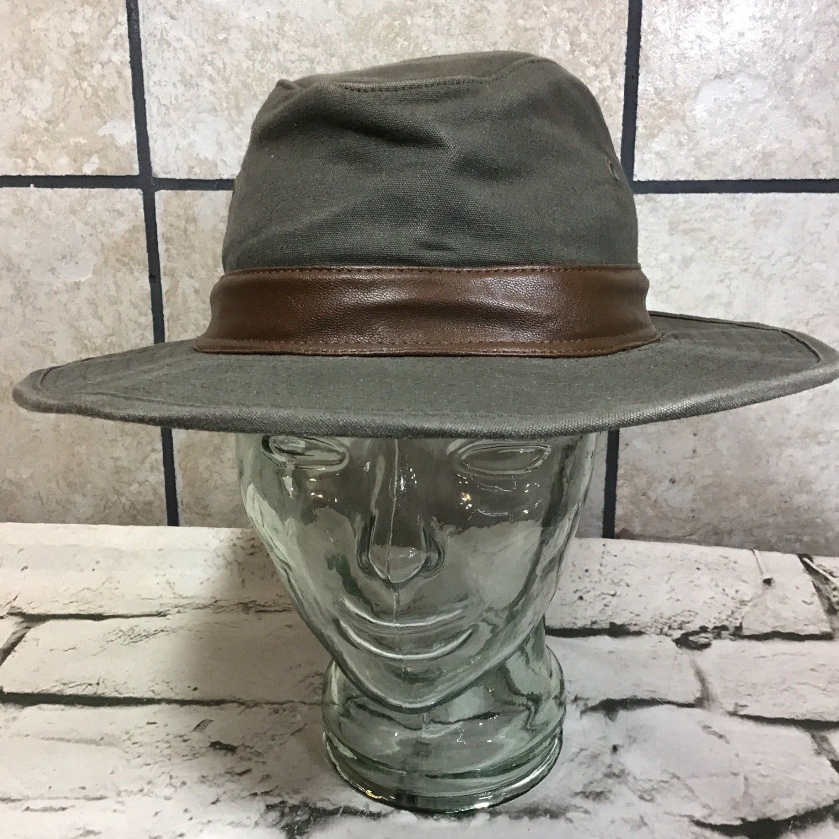Vintage Gray Drifter Panama Mens Wide Brim Outdoor Hat in Vintage ...