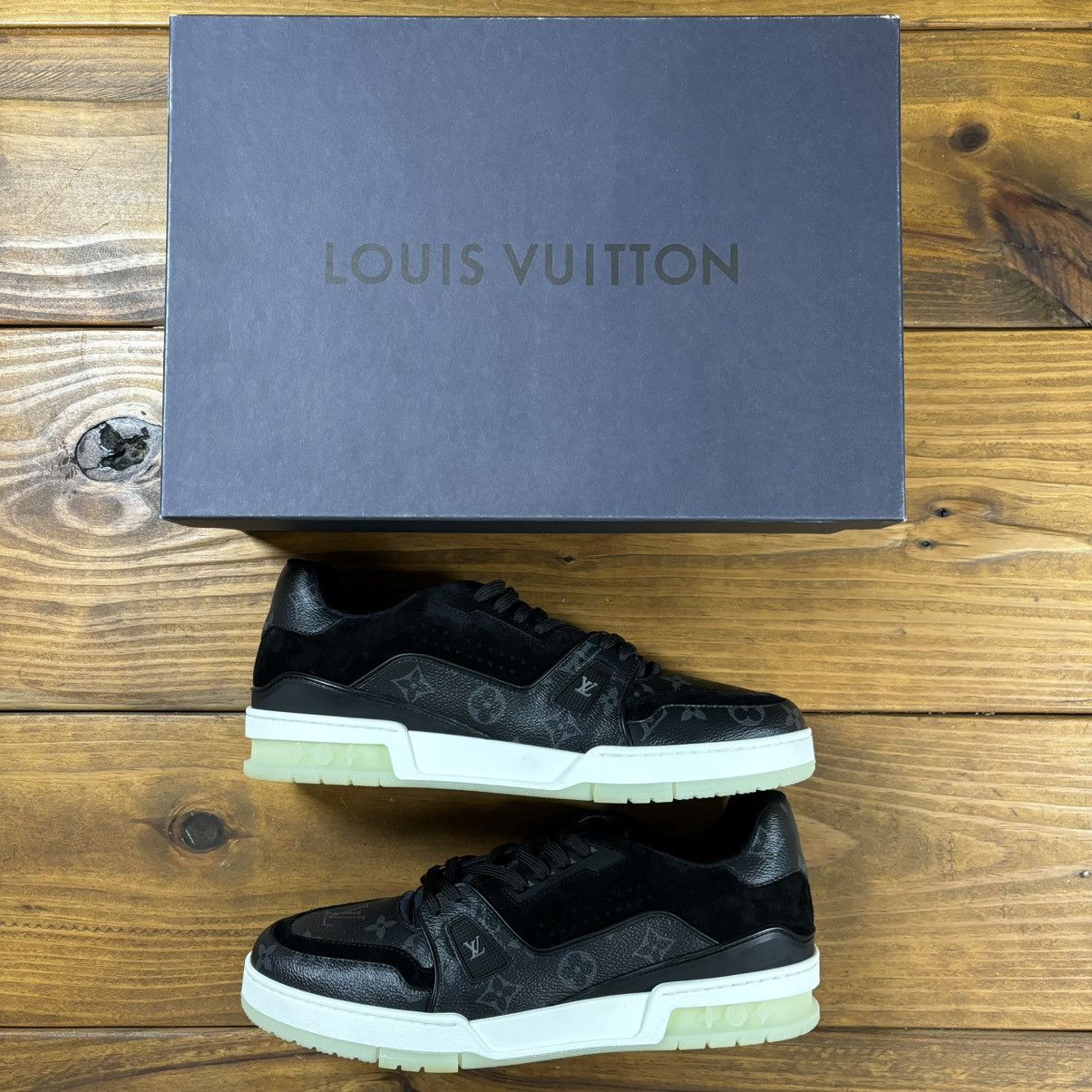 Louis Vuitton LV Trainer - Graphite (Size LV 9) | Grailed