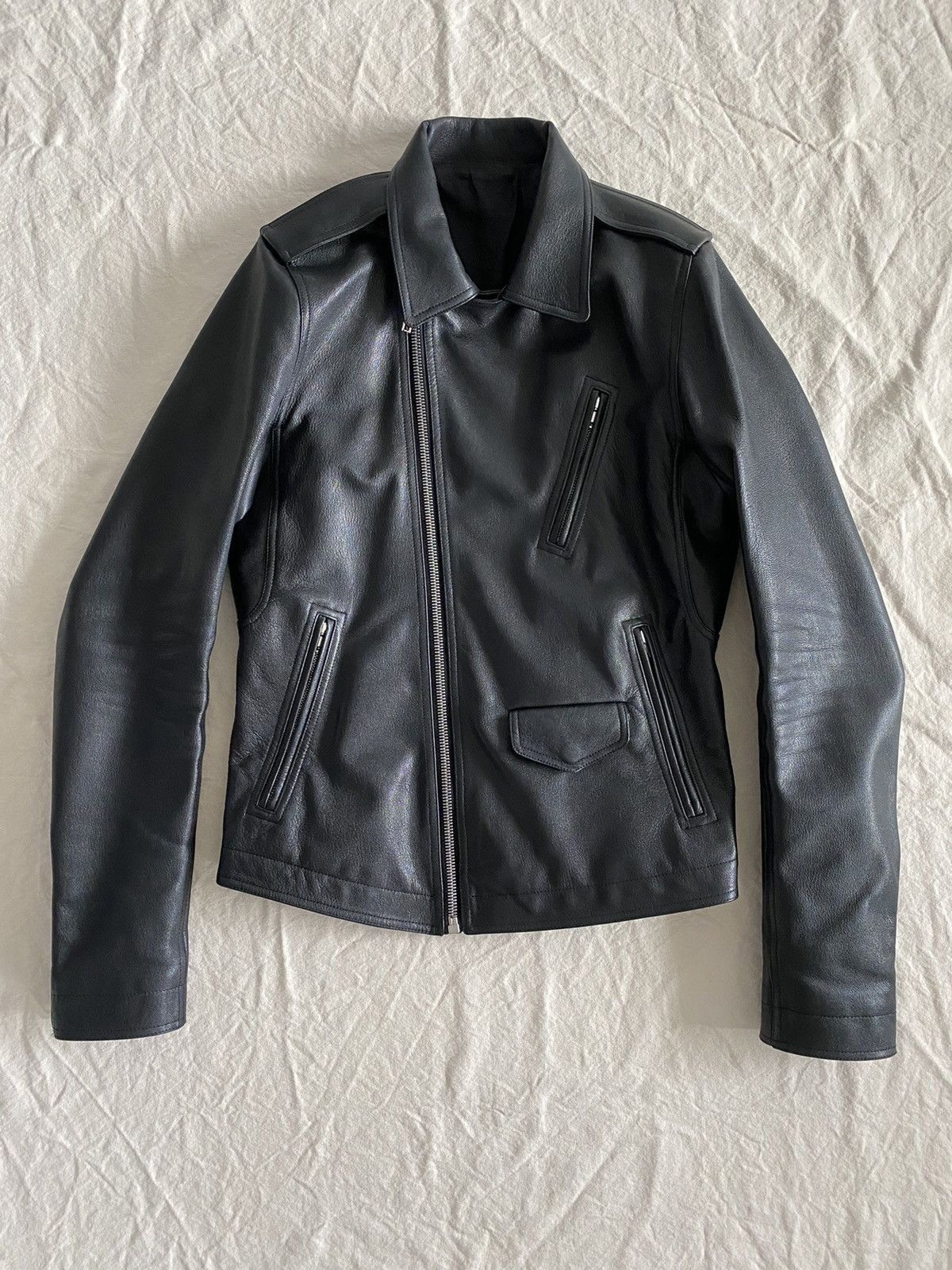Rick Owens Rick Owens Goatskin Stooges Leather Jacket Sz 50 | Grailed
