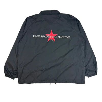 Rage Against The Machine RAGE AGAINST THE MACHINE COACH JACKET - BLACK ...