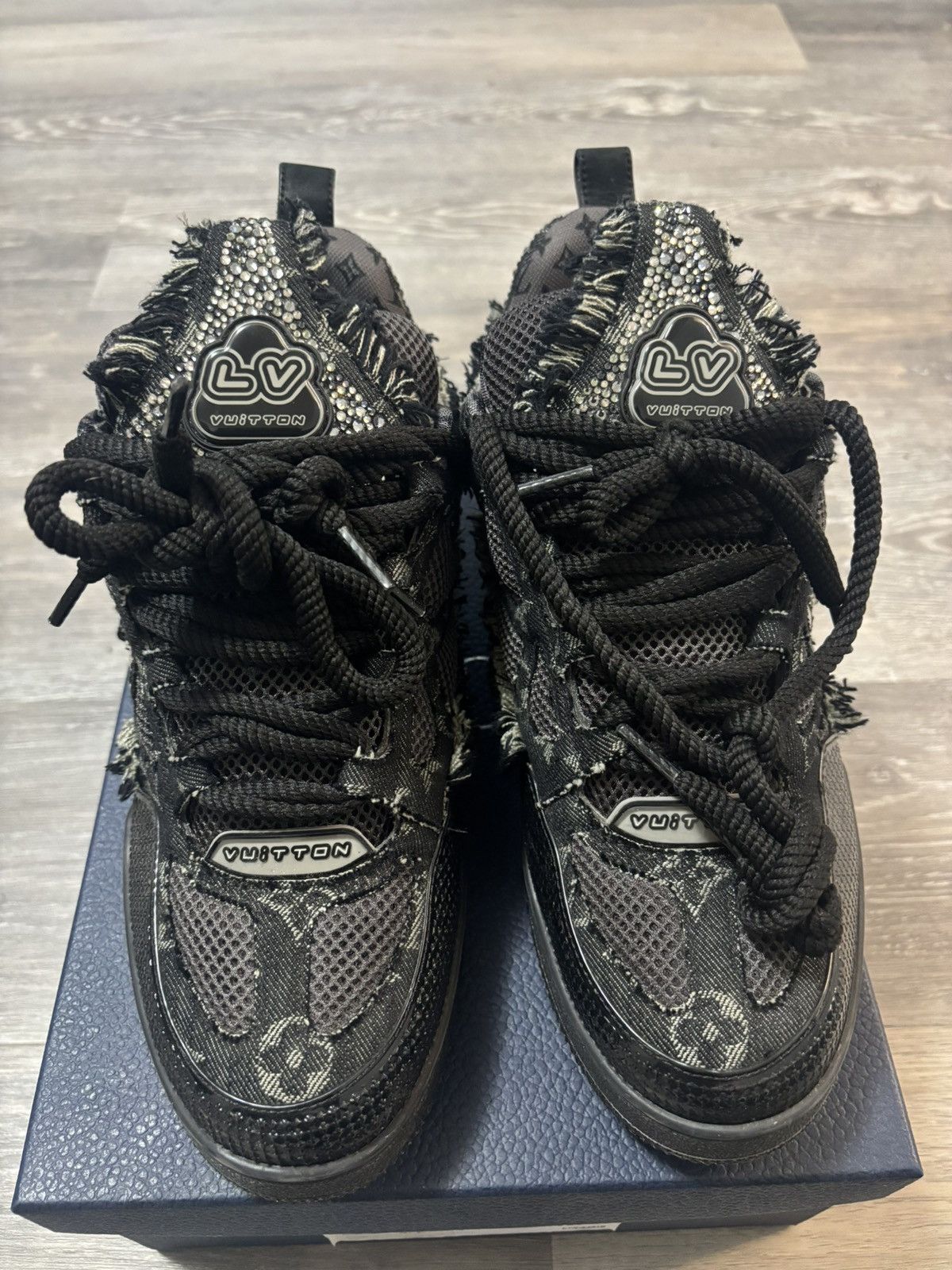 Louis Vuitton LV Skate 'Black Swarovski Monogram' | Grailed