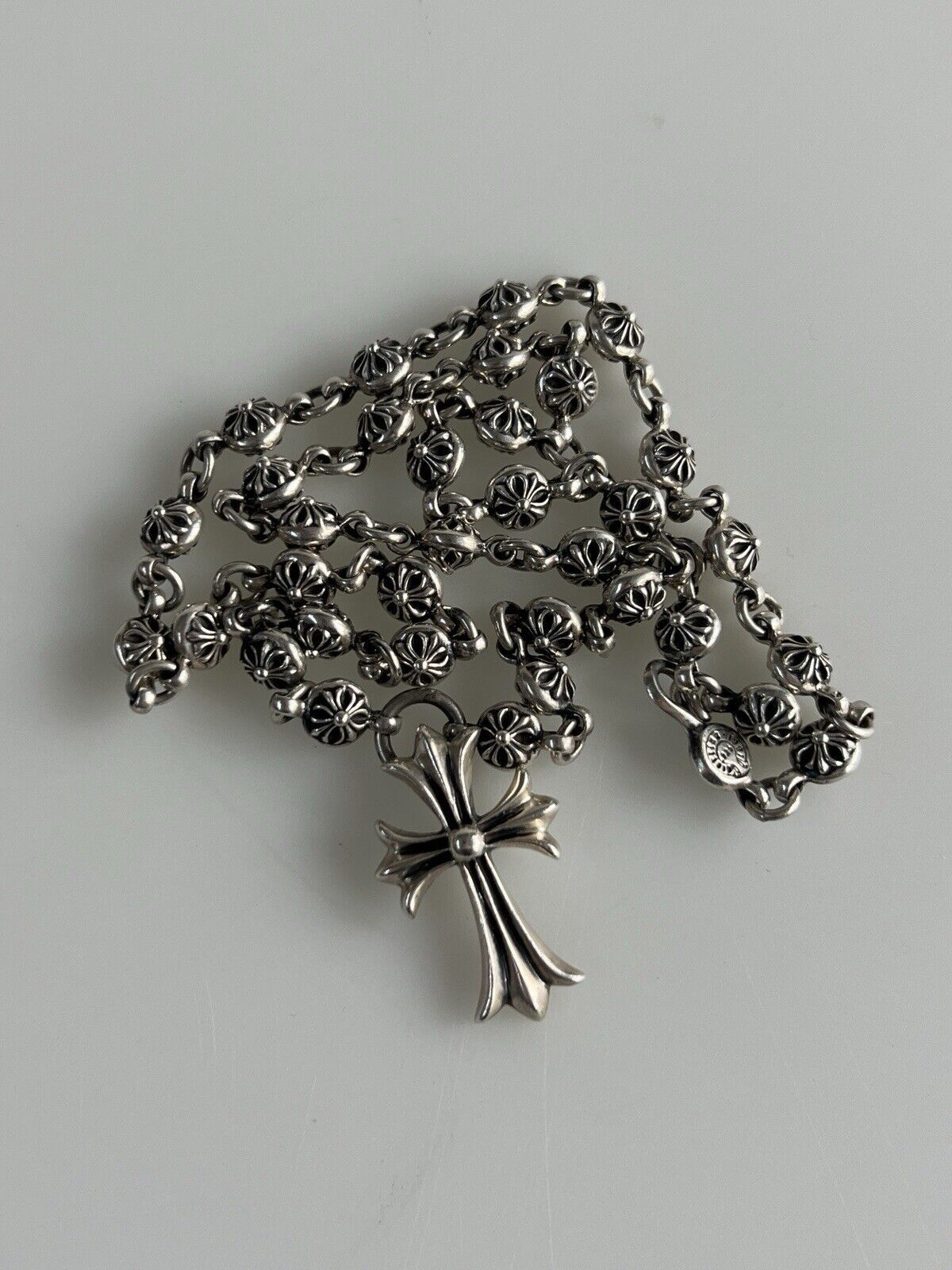 Chrome Hearts Chrome Hearts Cross Ball Chain Cross Necklace | Grailed