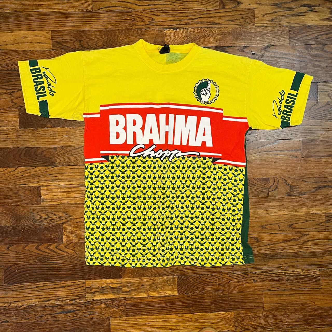 Other 1998 World Cup Brahma Chopp Beer Brazil T Shirt | Grailed