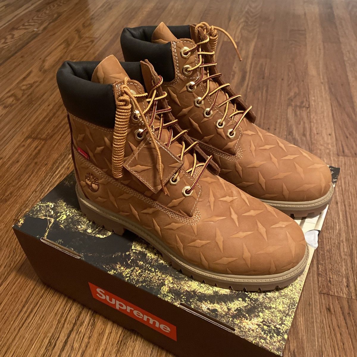 Supreme × Timberland Supreme x Timberland 6” Diamond Plate Boots 2023 ...