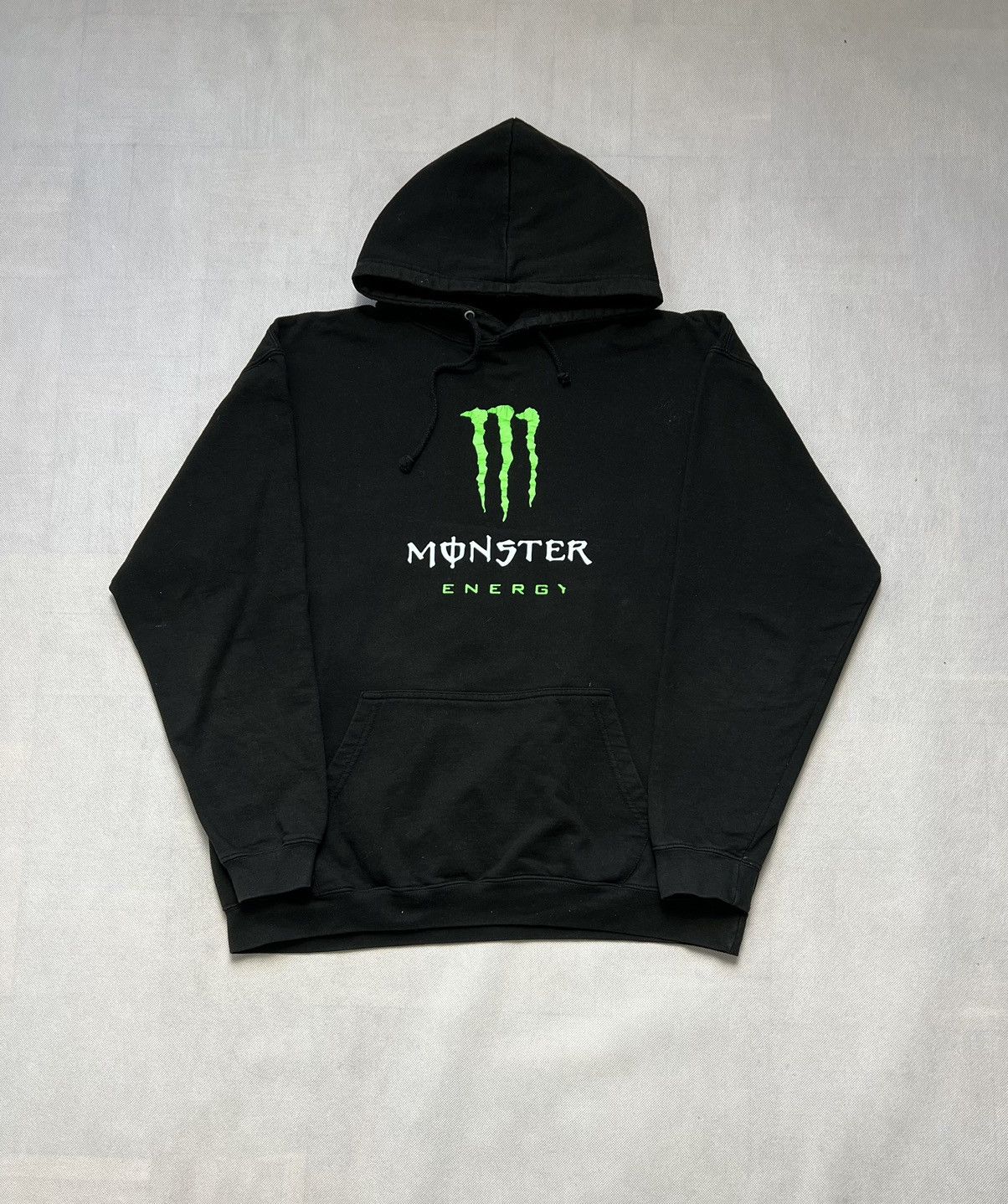 Vintage Hoodie Monster Energy big logo black | Grailed