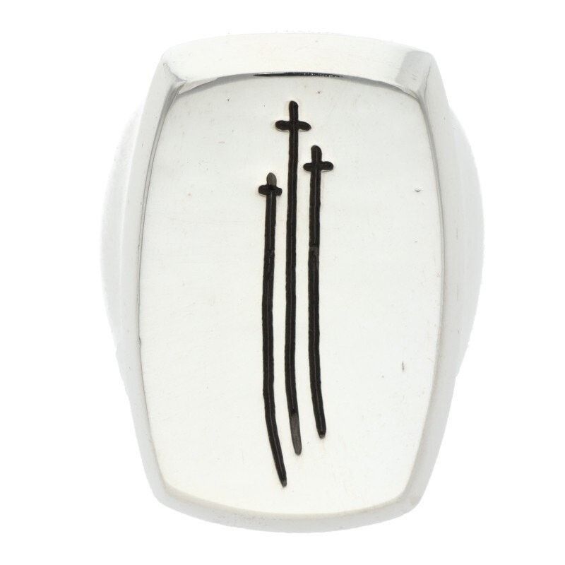Chrome Hearts Chrome Hearts Big PJ RS3 CRS Silver Ring | Grailed