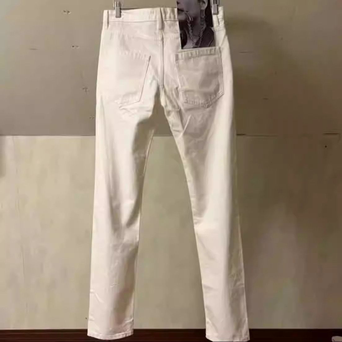 Raf Simons raf simons 19ss blade runner big leather white denim | Grailed