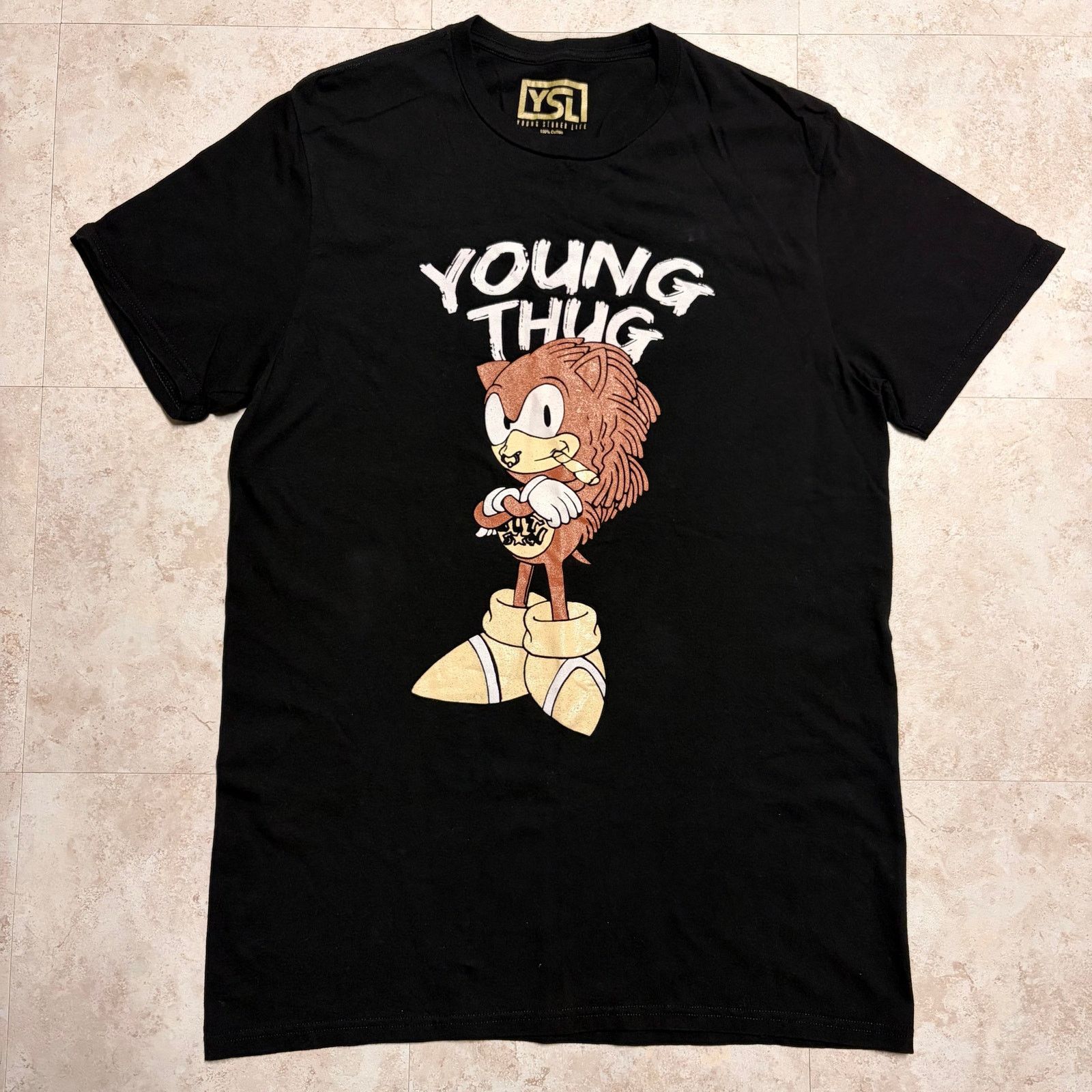 Young Thug RARE 2017 Young Thug Sonic the Hedgehog T-Shirt | Grailed