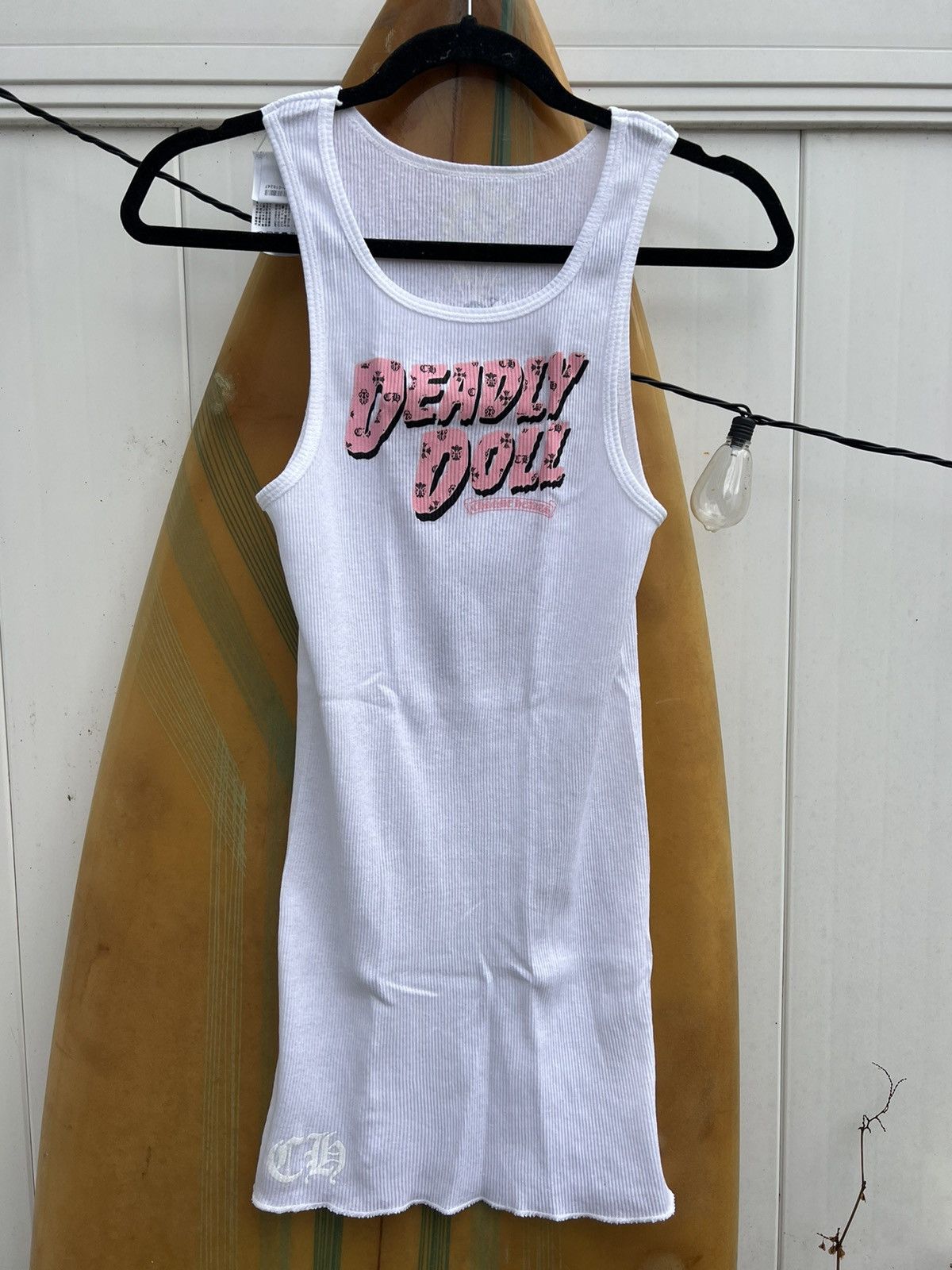 Chrome Hearts Chrome Hearts Deadly Doll White Rib Tank | Grailed