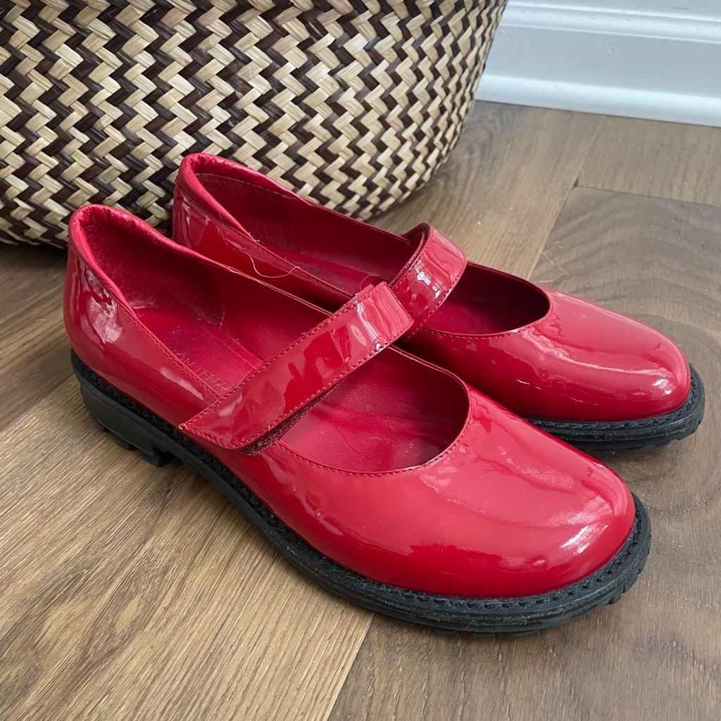 Other Ramon Tenza Red Patent Leather Mary Jane Lug Sole $250 7 | Grailed